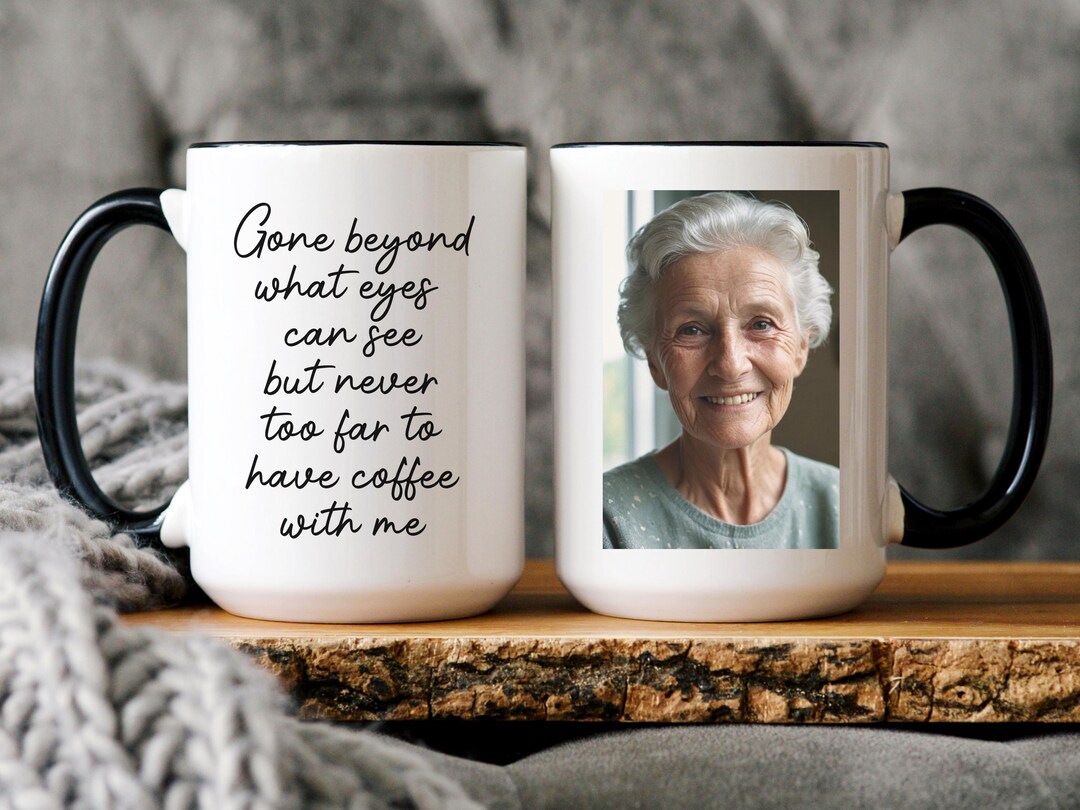 Sympathy Gift Memorial Custom Photo Mug in Loving Memory Gift ...