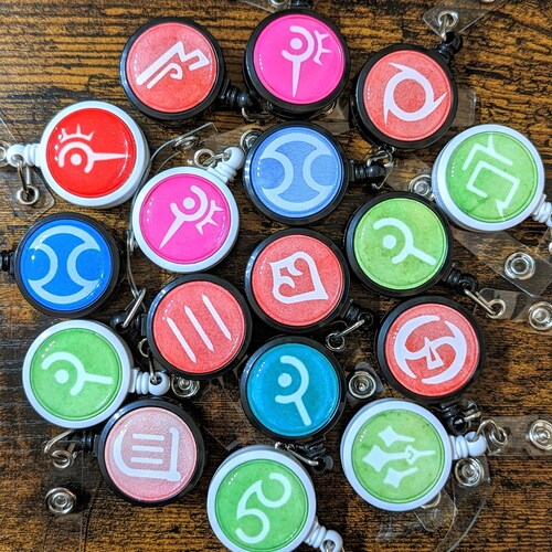 FFXIV Inspired Job Icon Retractable Badge Reels - Etsy