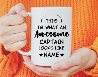 Captain Awesome Mug - Etsy