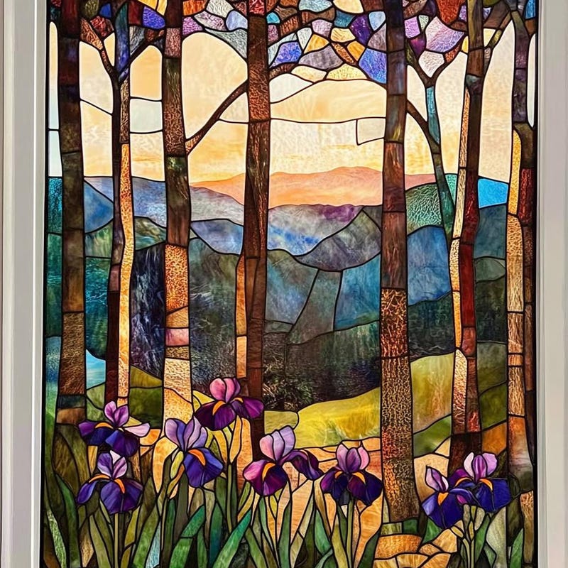 Mountain Scene Window Film - Etsy
