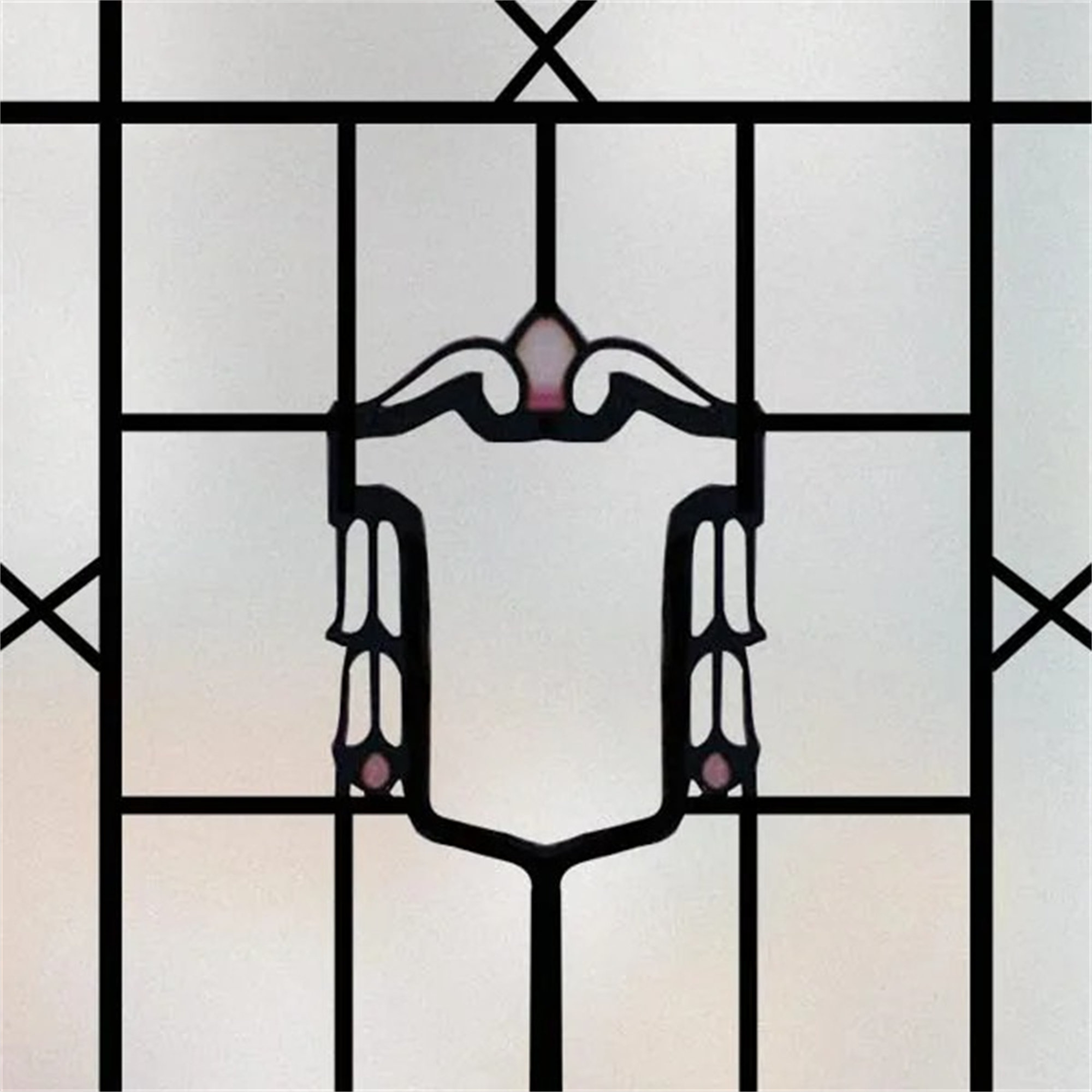 Customized Window Films Retro Stained Glass Square Stickers With ...