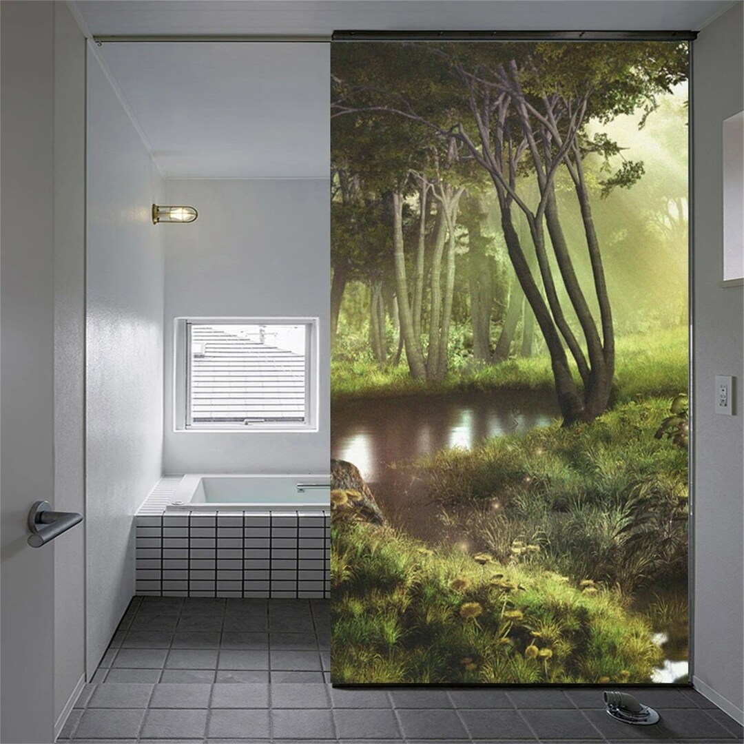 Custom Size Static Cling Frosted Privacy Window Film UV Blocking, Heat ...