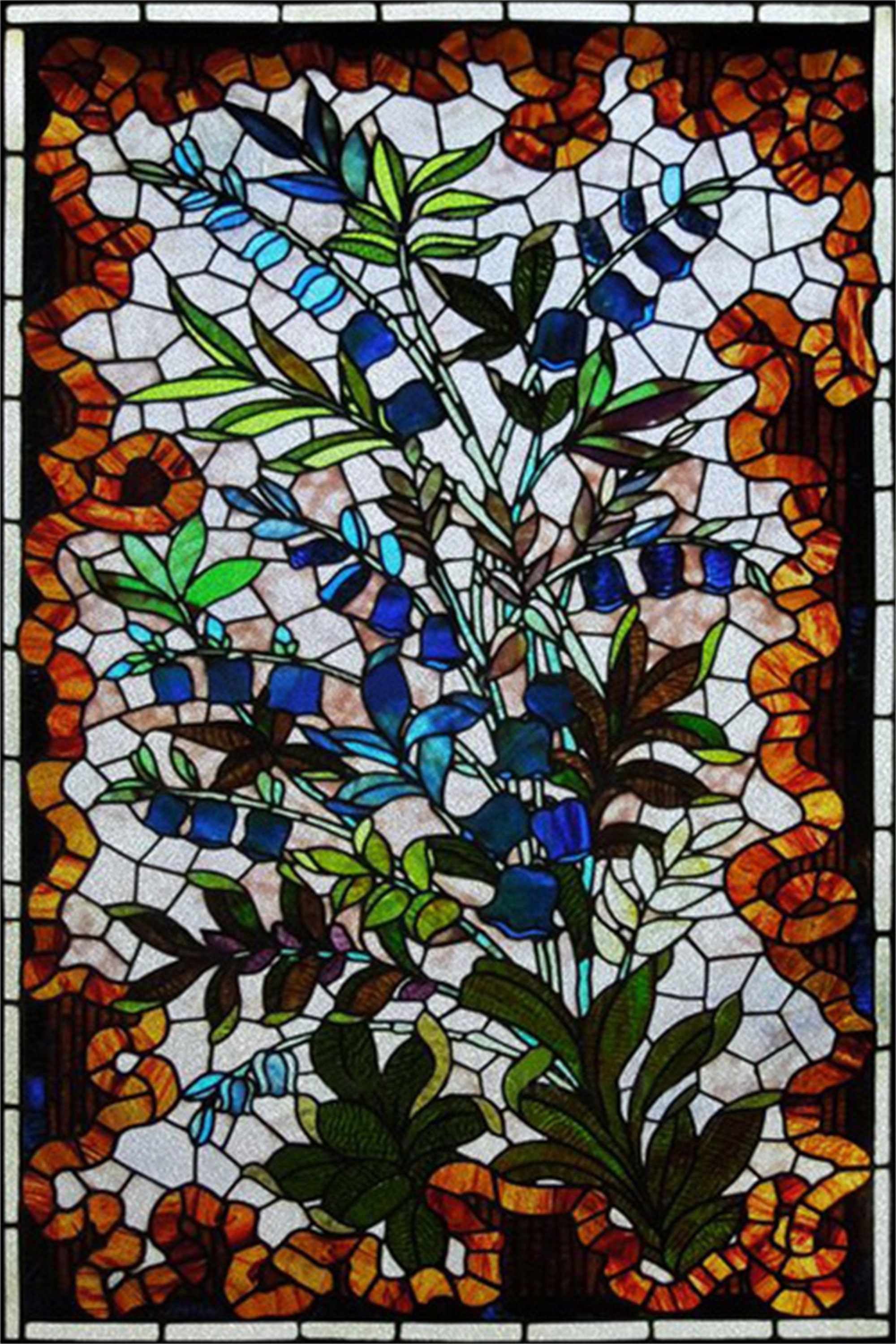 Custom Size Window Film Stained Glass Stickers Static Cling - Etsy