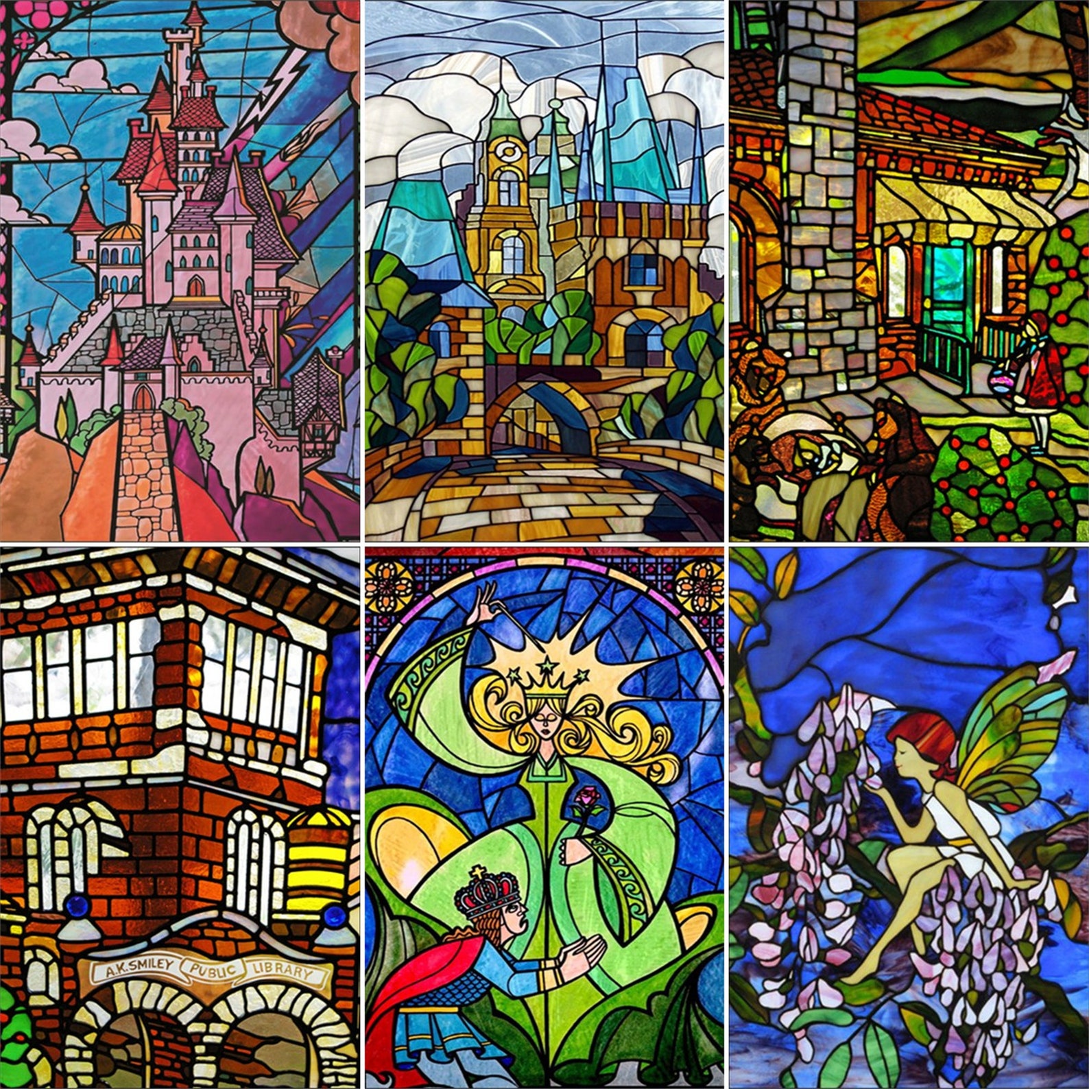 Wndow Film Stained Glass Frosted Glass Sticker Custom Size for Kids ...