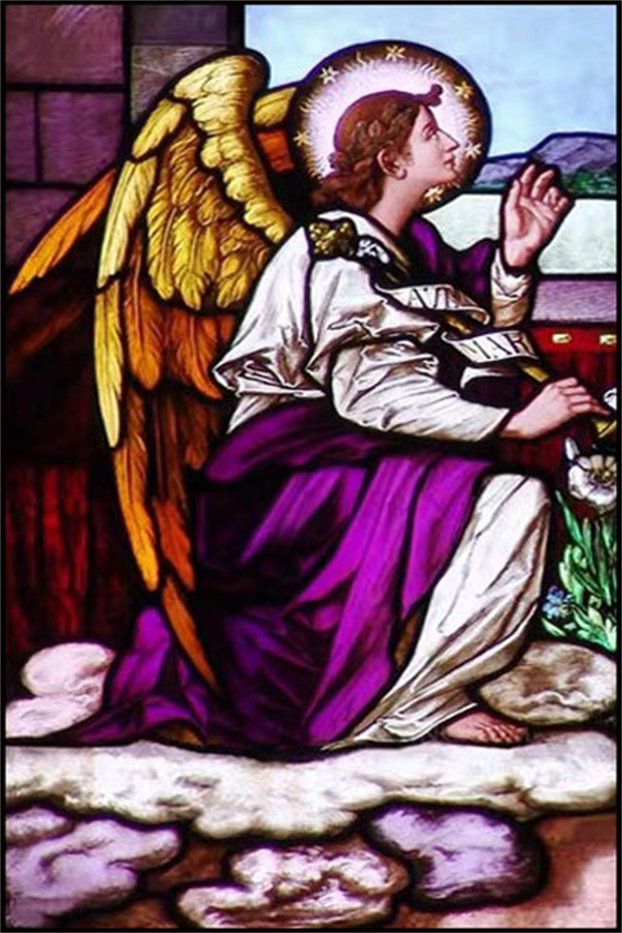 Custom Size Stained Glass Window Film European Retro Church Painted ...