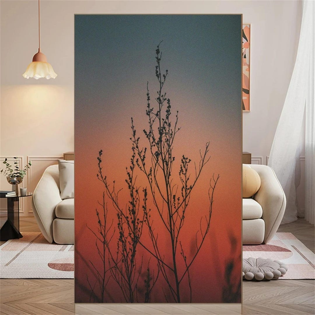 Custom Size Sunset Pattern Privacy Window Film Decorative UV Blocking ...