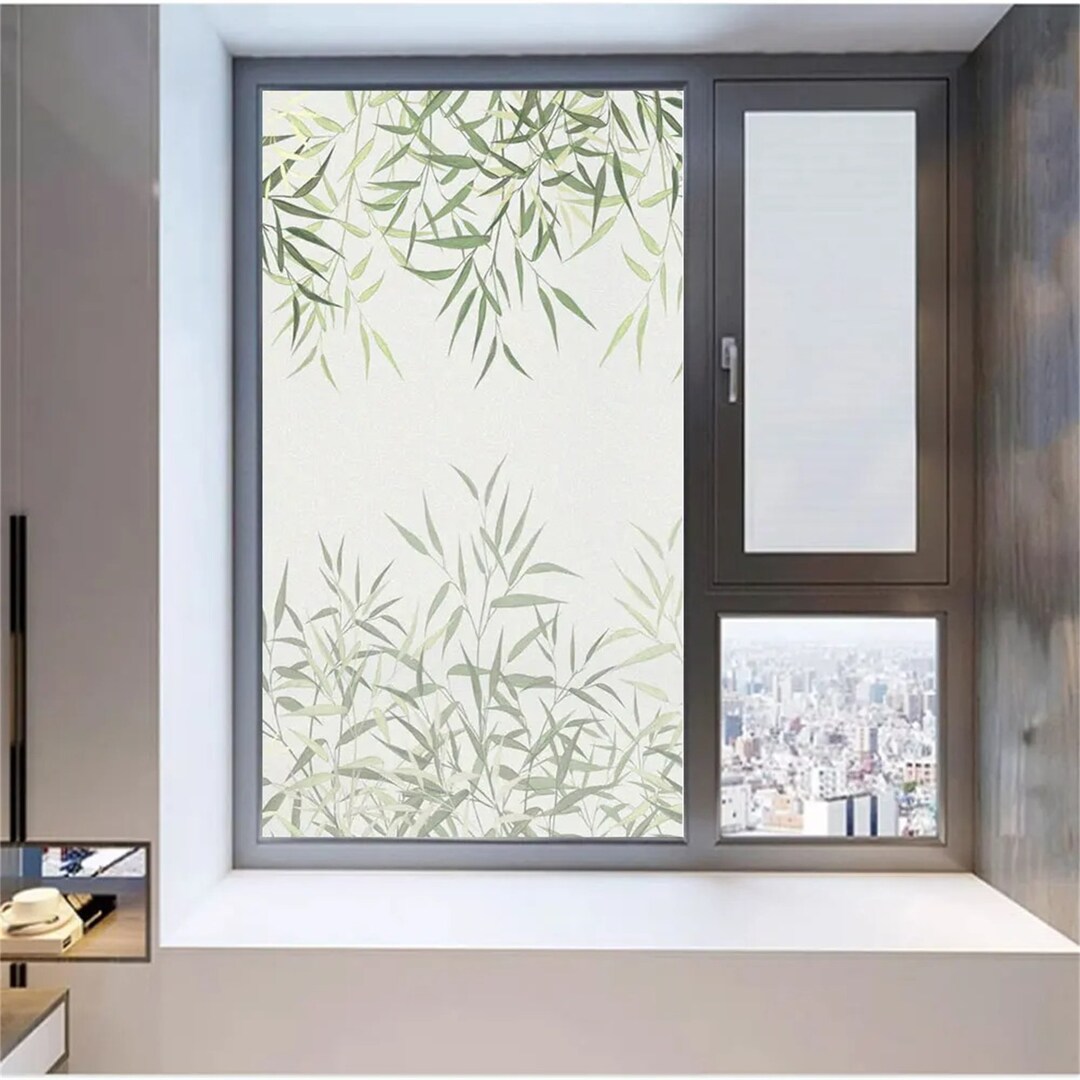 Custom Size Home Privacy PVC Window Film Anti-uv Frosted Glass Stickers ...