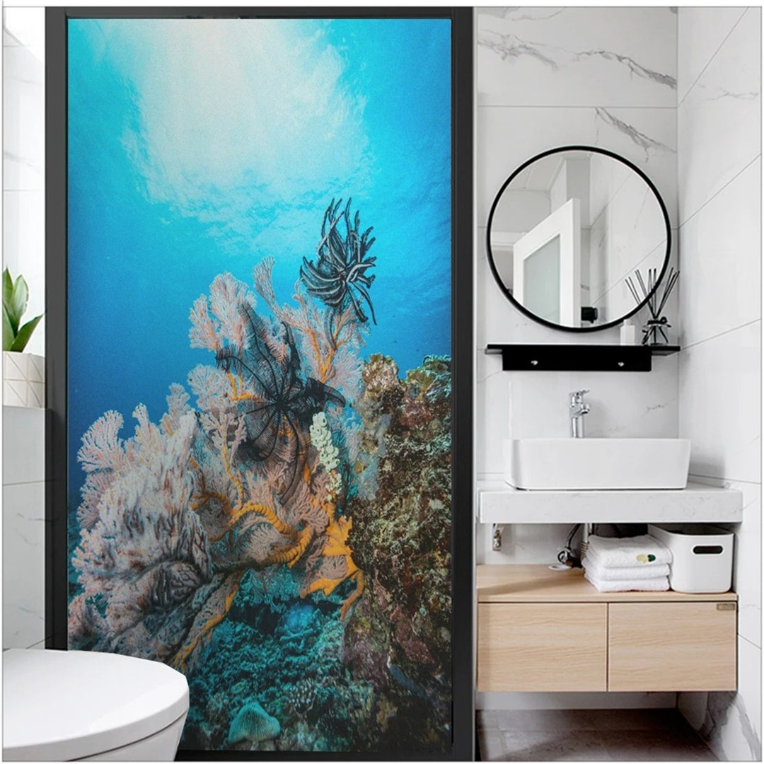 Customize Underwater Pattern Static Cling Window Film - UV and Heat ...