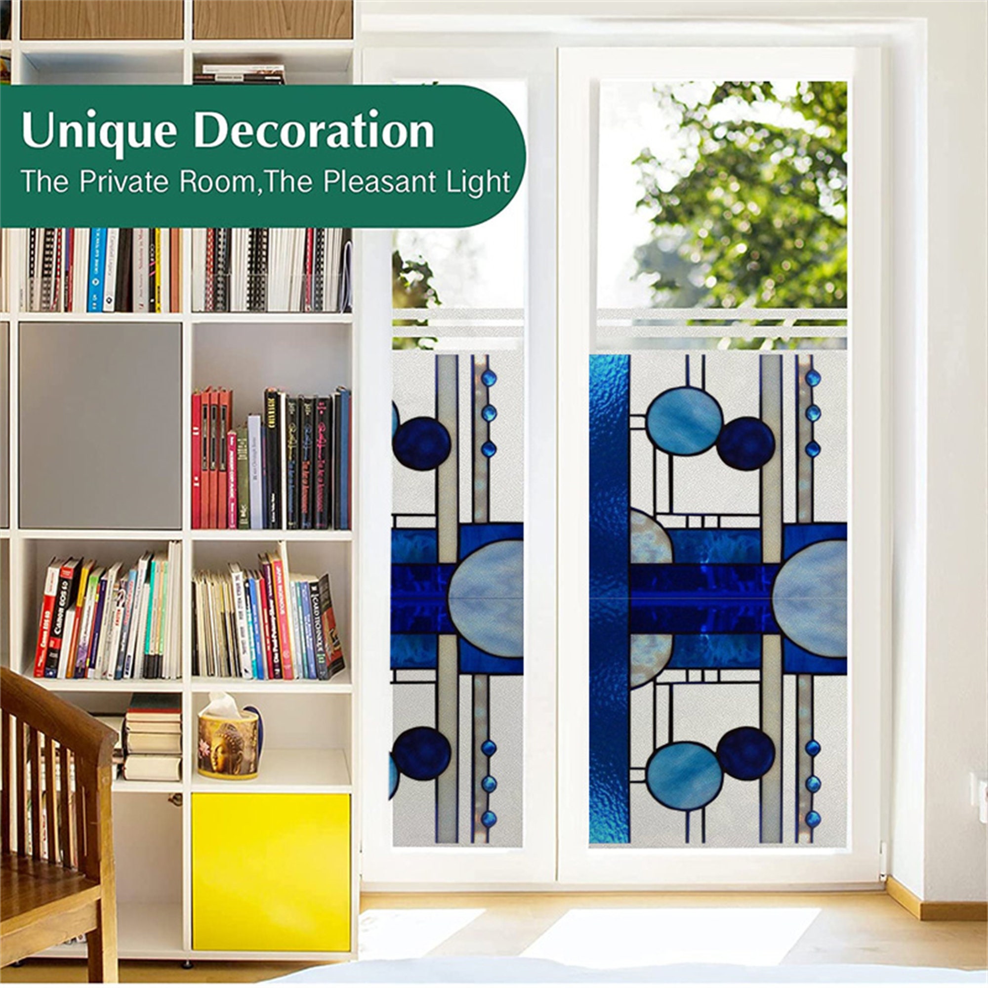 Custom Size Stained Glass Window Film Frosted Glass Sticker,custom Made ...