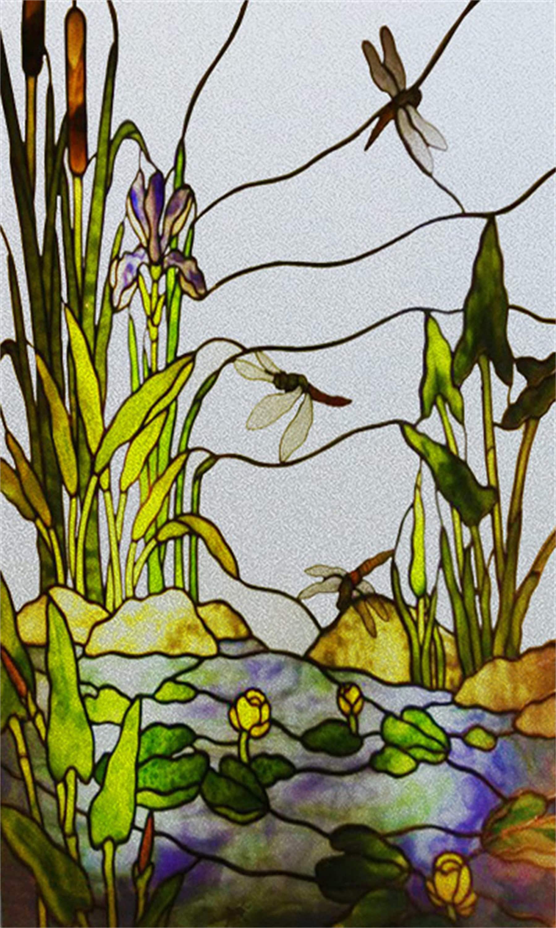 Custom Size Glass Films,stained Glass Stickers Static Cling,frosted ...