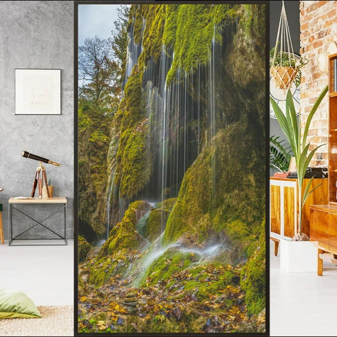 Custom Size Scenery Pattern Privacy Window Film UV and Heat Control ...