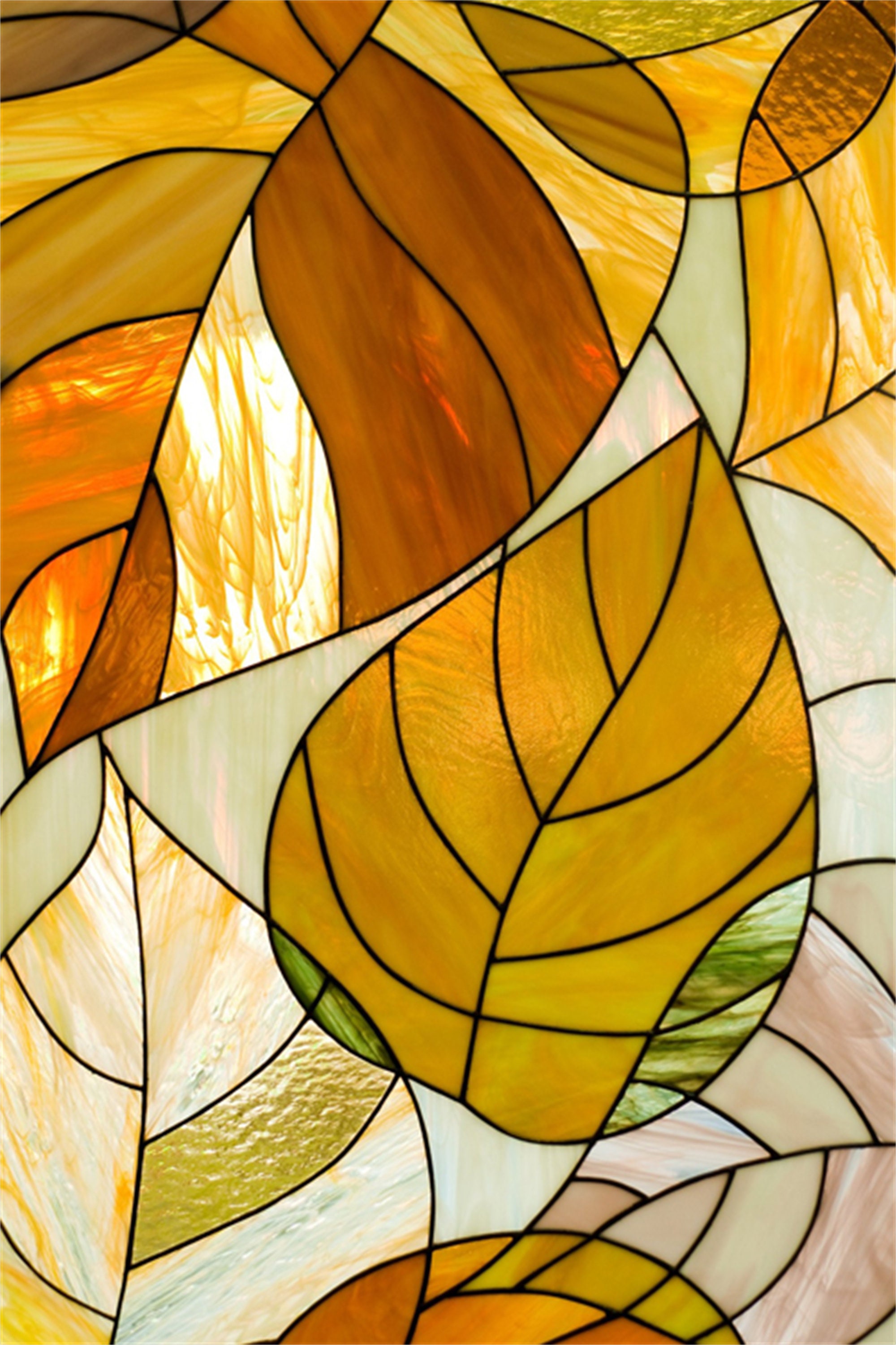 Custom Size Stained Glass Window Film Vintage Church Rectangular Shape ...