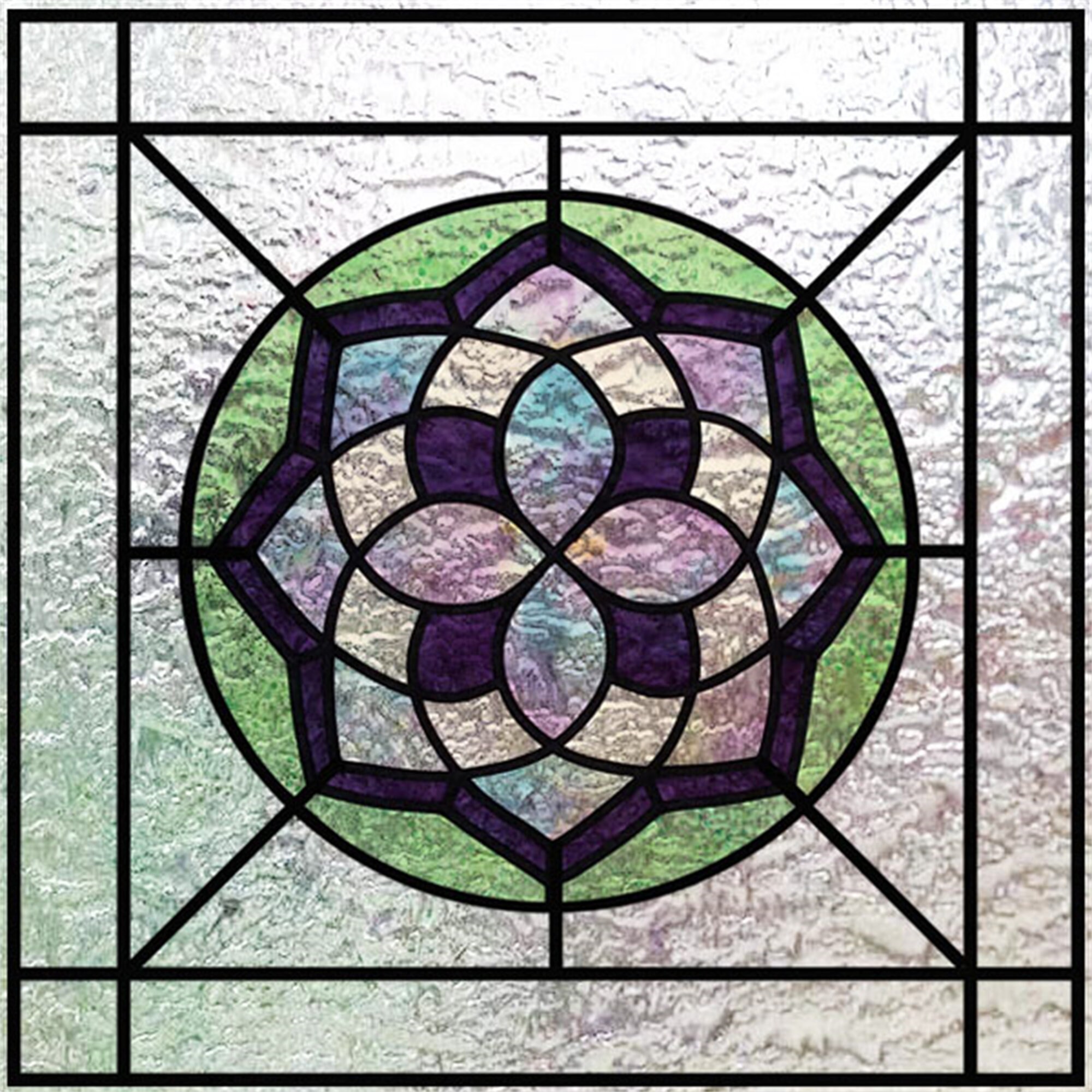 Custom Size Window Film Stained Glass Decorative Window Sticker Privacy ...