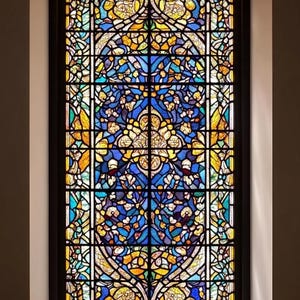 Custom Size Mandala Floral Stained Glass Window Privacy Film Decorative ...