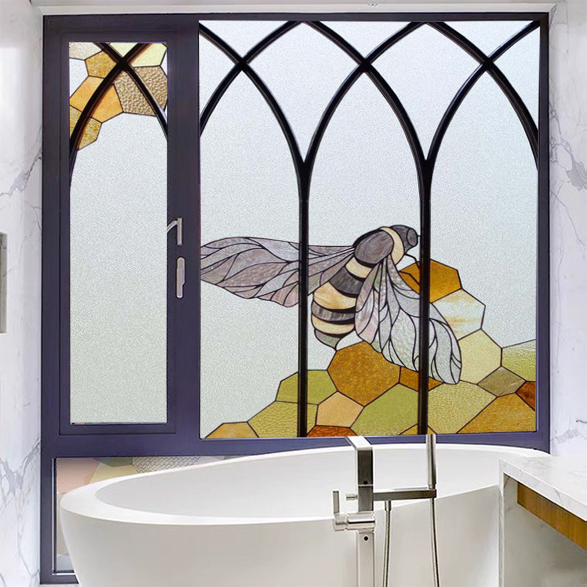 Custom Size Stained Glass Window Film Frosted Glass Sticker,custom Made ...