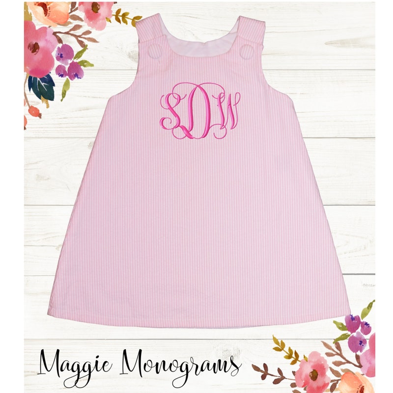 Monogram Baby Dress - Etsy
