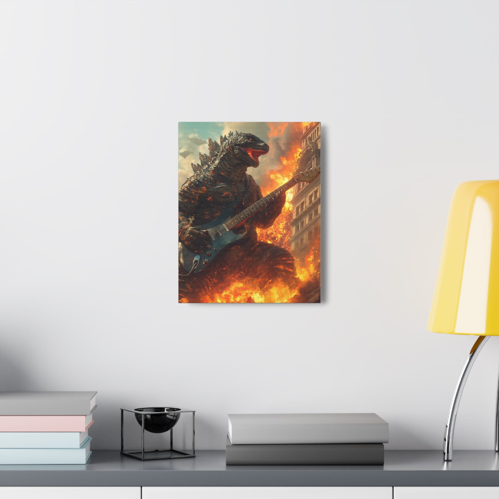 Godzilla Wall Art, Gift for Movie Fan Canvas Gallery Wraps - Etsy