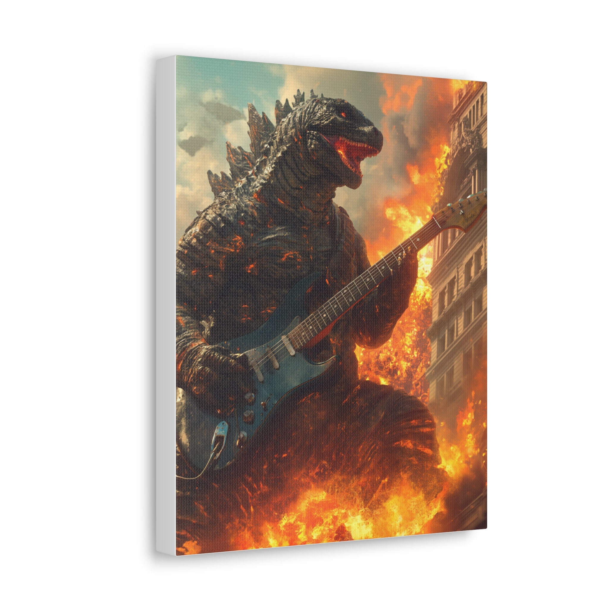 Godzilla Wall Art, Gift for Movie Fan Canvas Gallery Wraps - Etsy