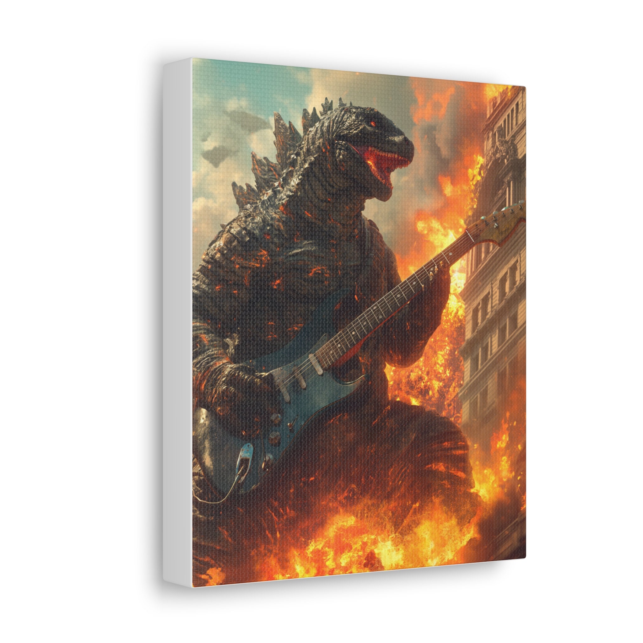 Godzilla Wall Art, Gift for Movie Fan Canvas Gallery Wraps - Etsy