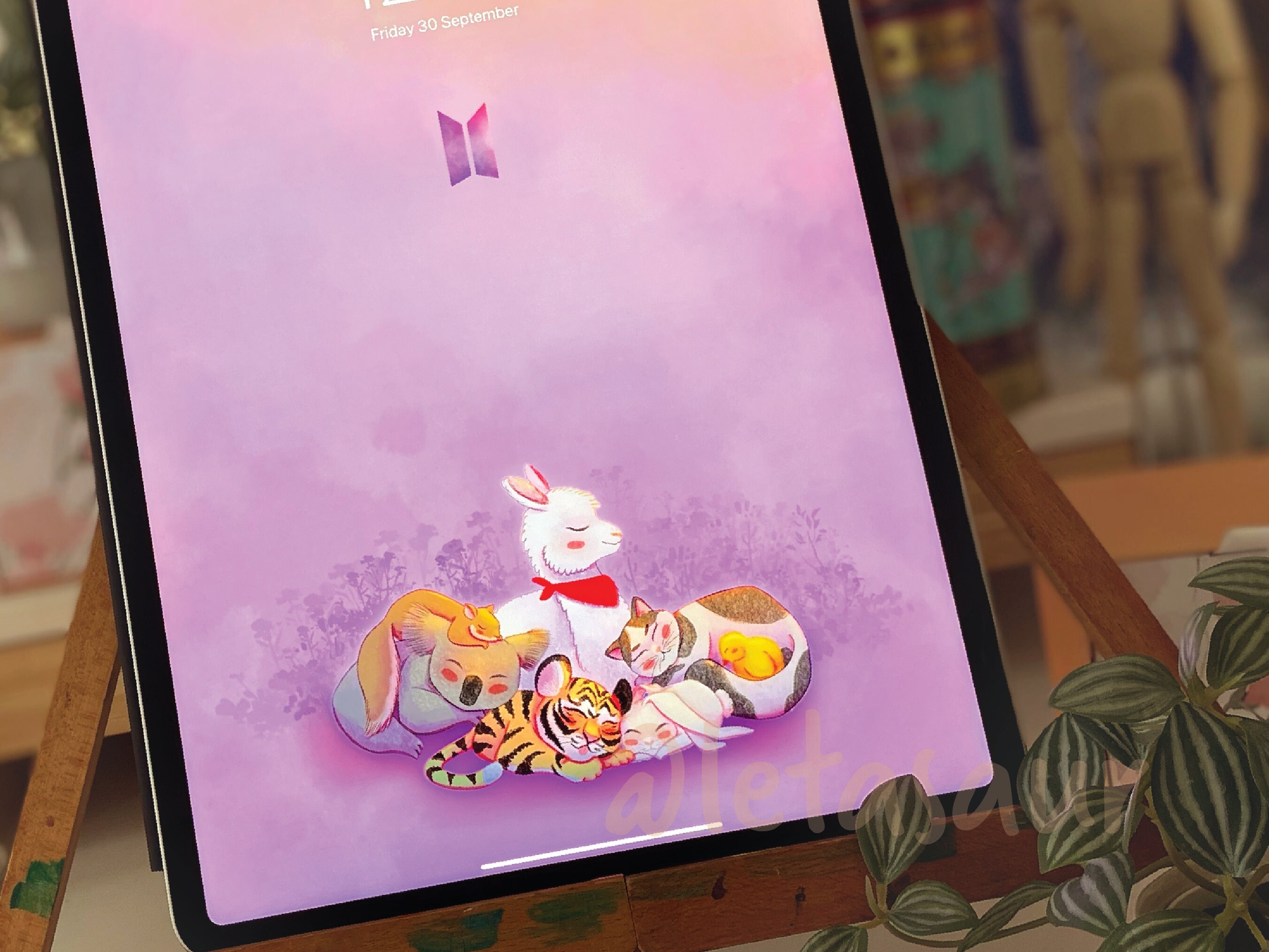 Cute BTS Inspired Digital Wallpaper Bangtan Sonyeondan Phone - Etsy