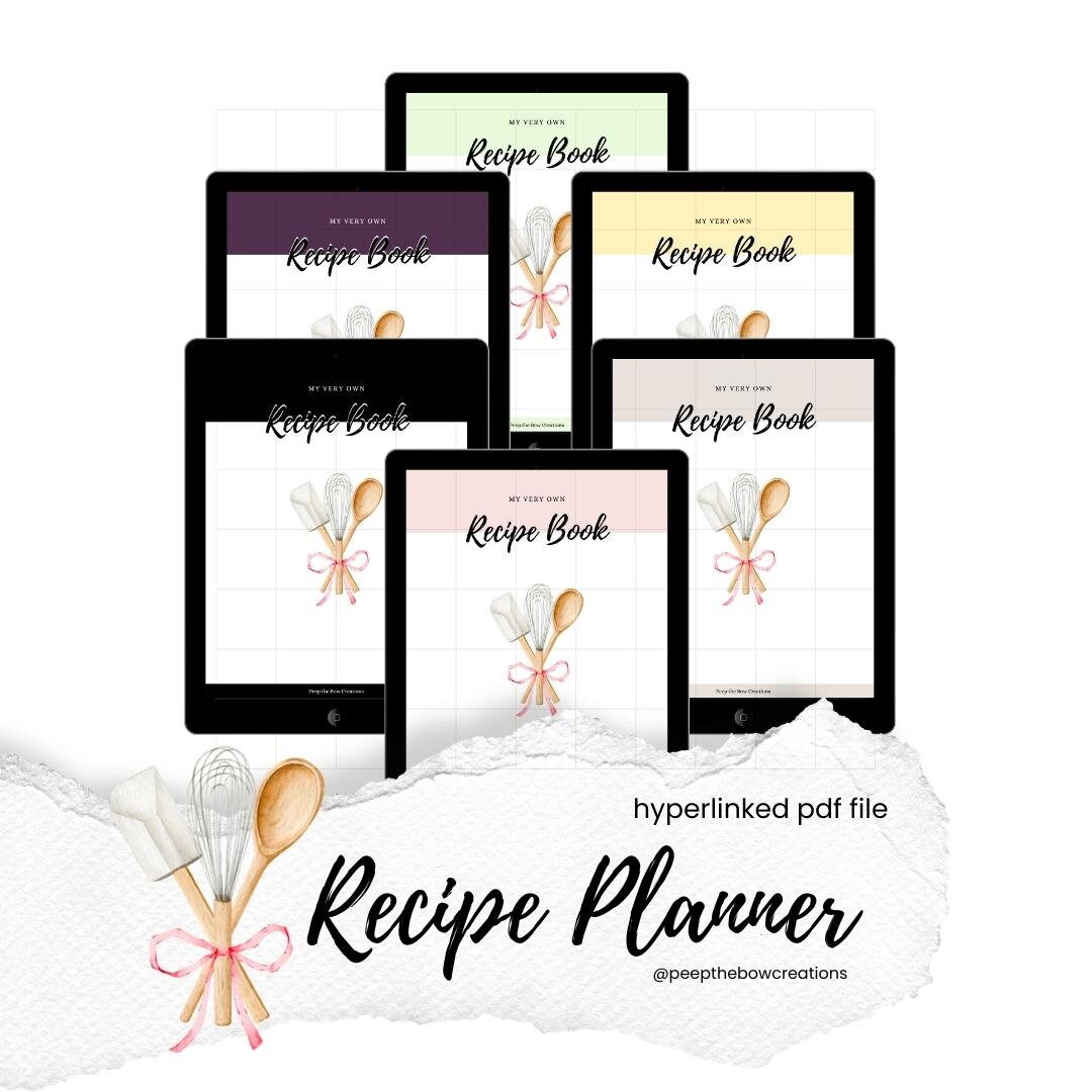 Recipe Book Vol. 1 Digital PDF Recipe Book Goodnotes - Etsy