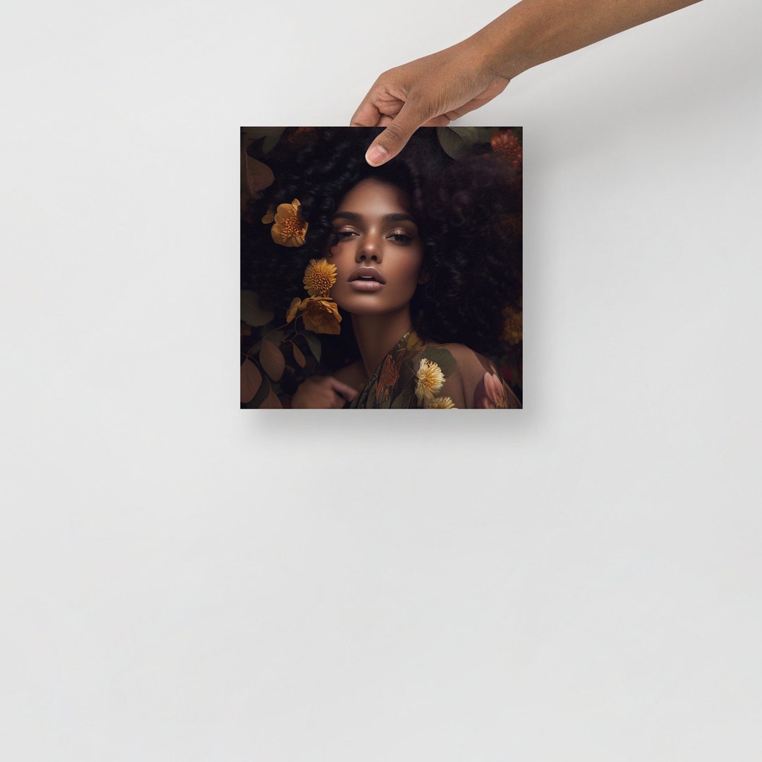 African Woman Photo Paper Poster - Etsy