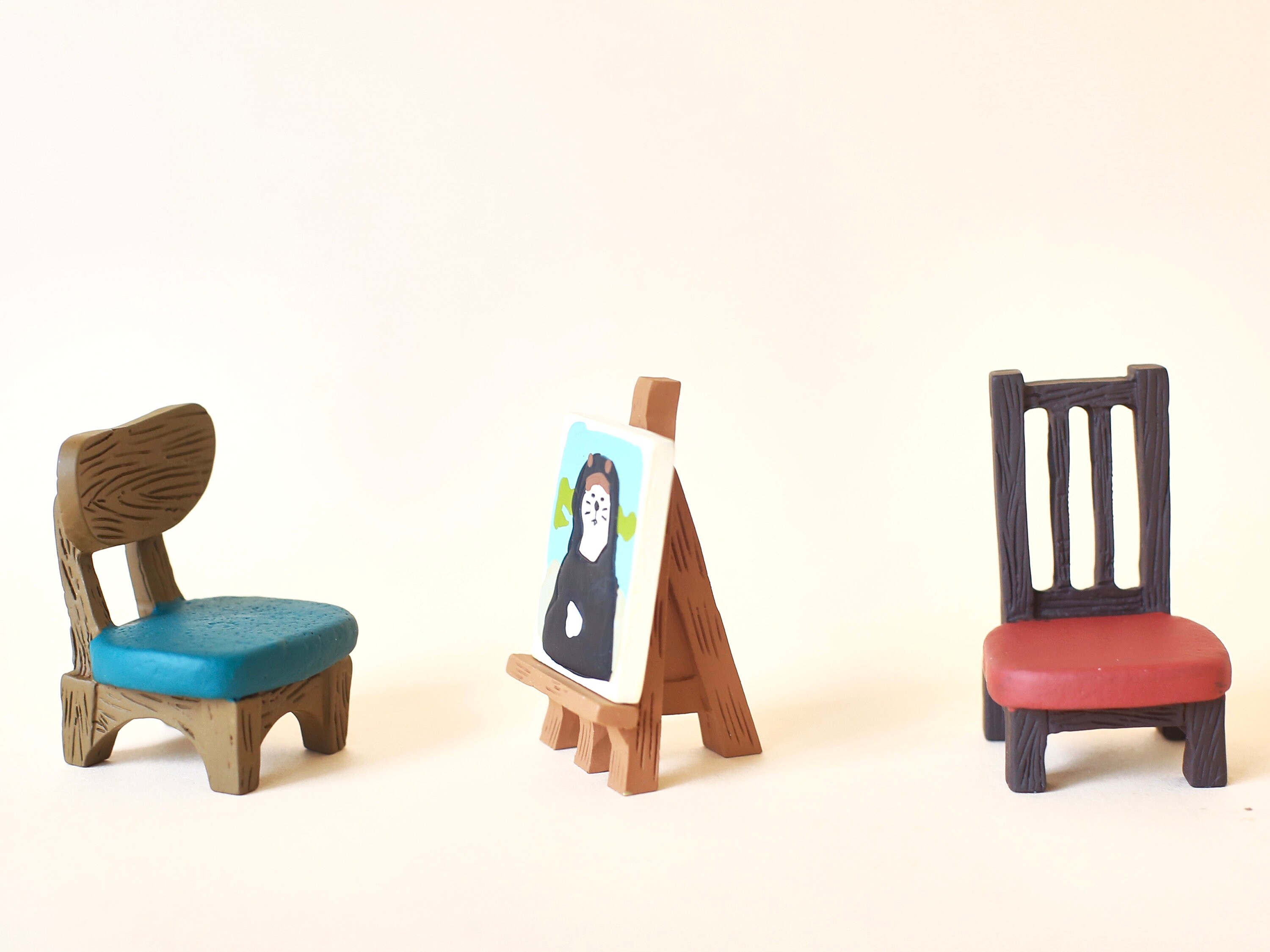 Japanese ZAKKA Style Miniature Cat and Furniture Perfect for Dollhouse ...