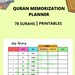 Quran Memorization Planner / Juz Amma / Surah Tracker / Printable ...