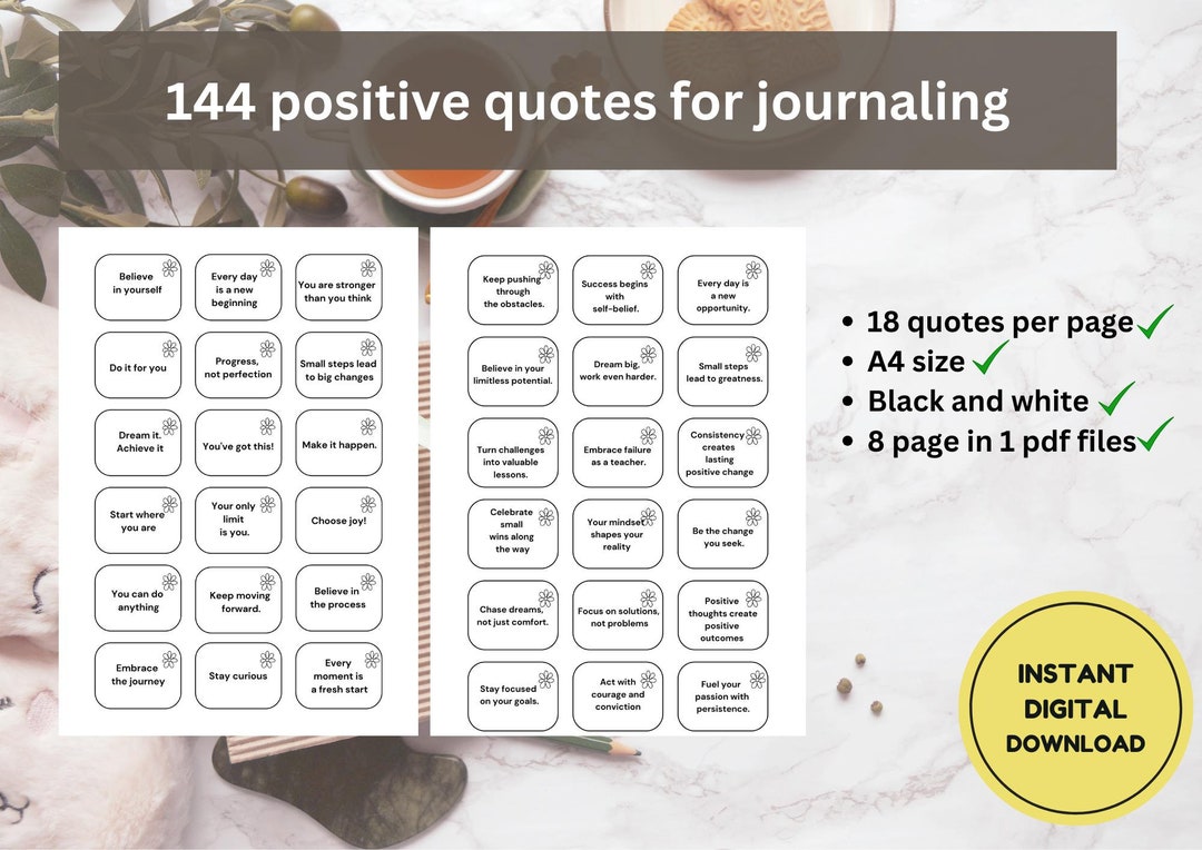 Positive Quotes for Journaling, Inspirational Quotes, Motivational ...