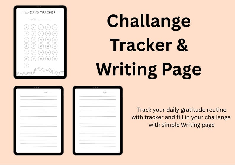 31 Day Gratitude Challenge | Printable Journal | Mindfulness Habit ...