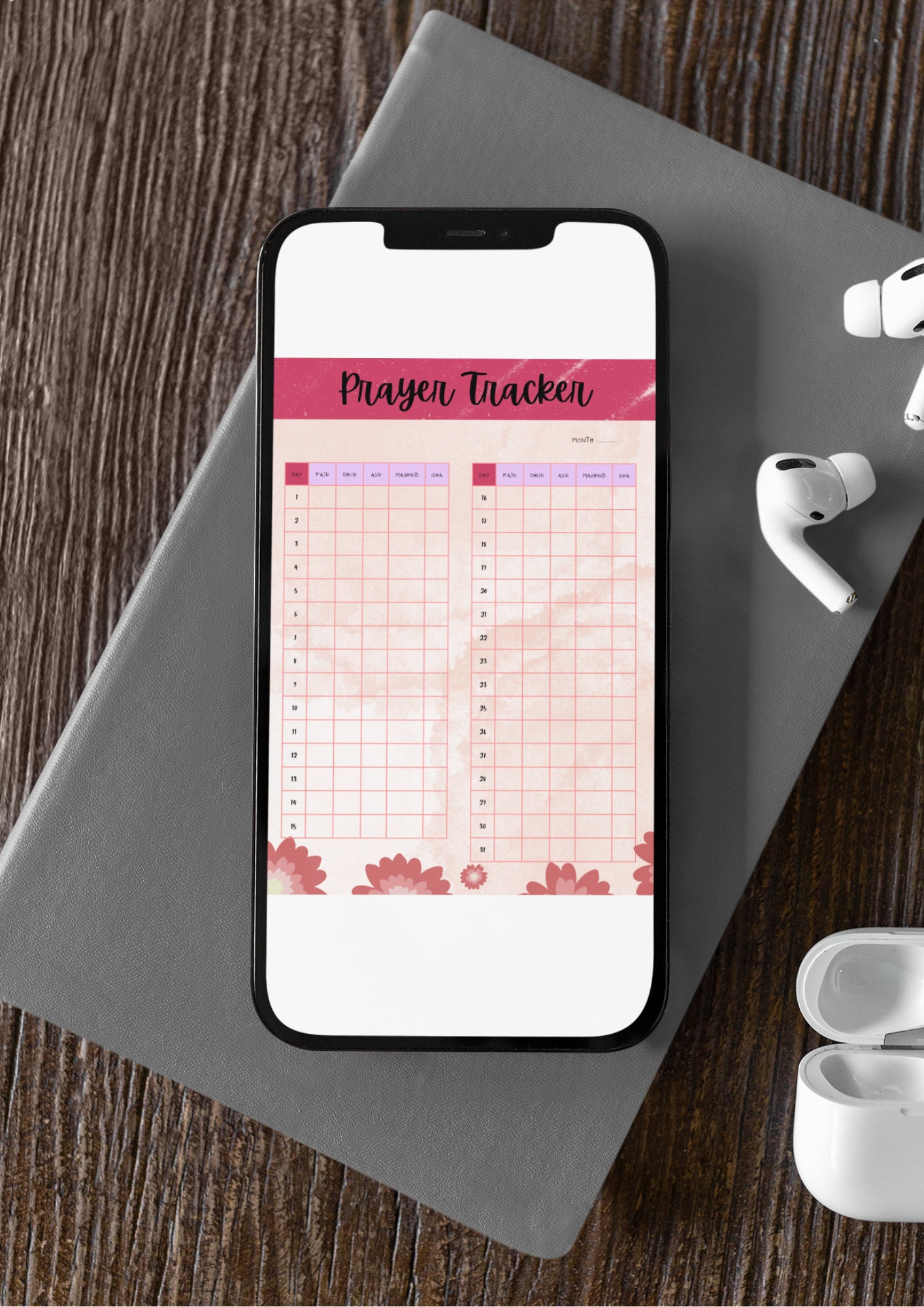 Salah Tracker / Prayer Muslim Tracker /printable Planner / Prayer ...