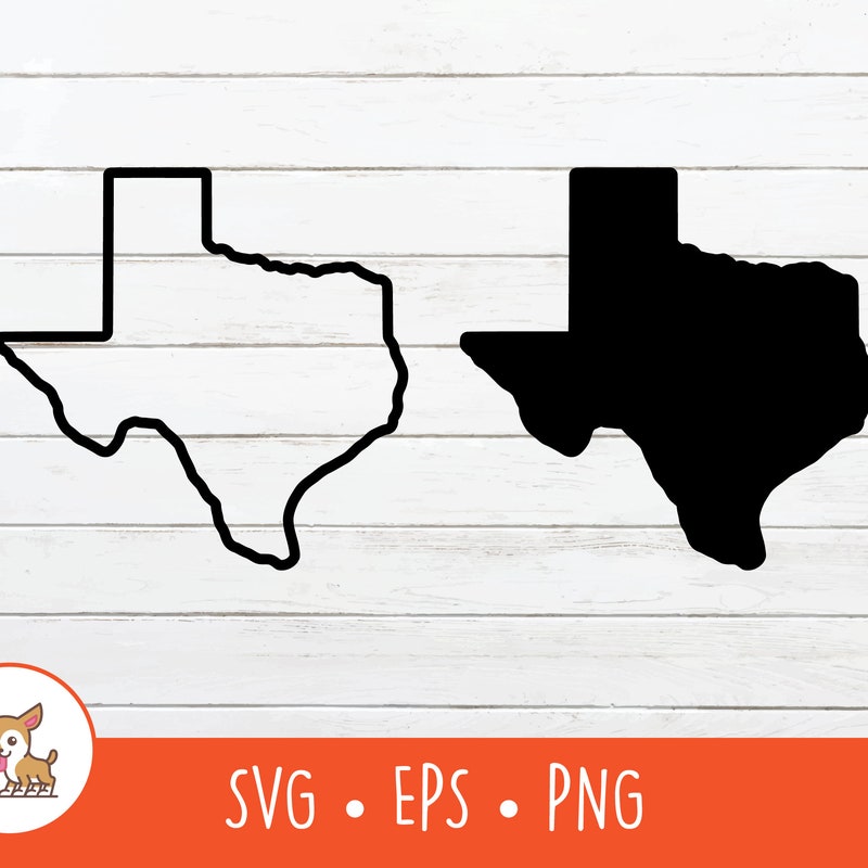 Texas Map Clipart - Etsy