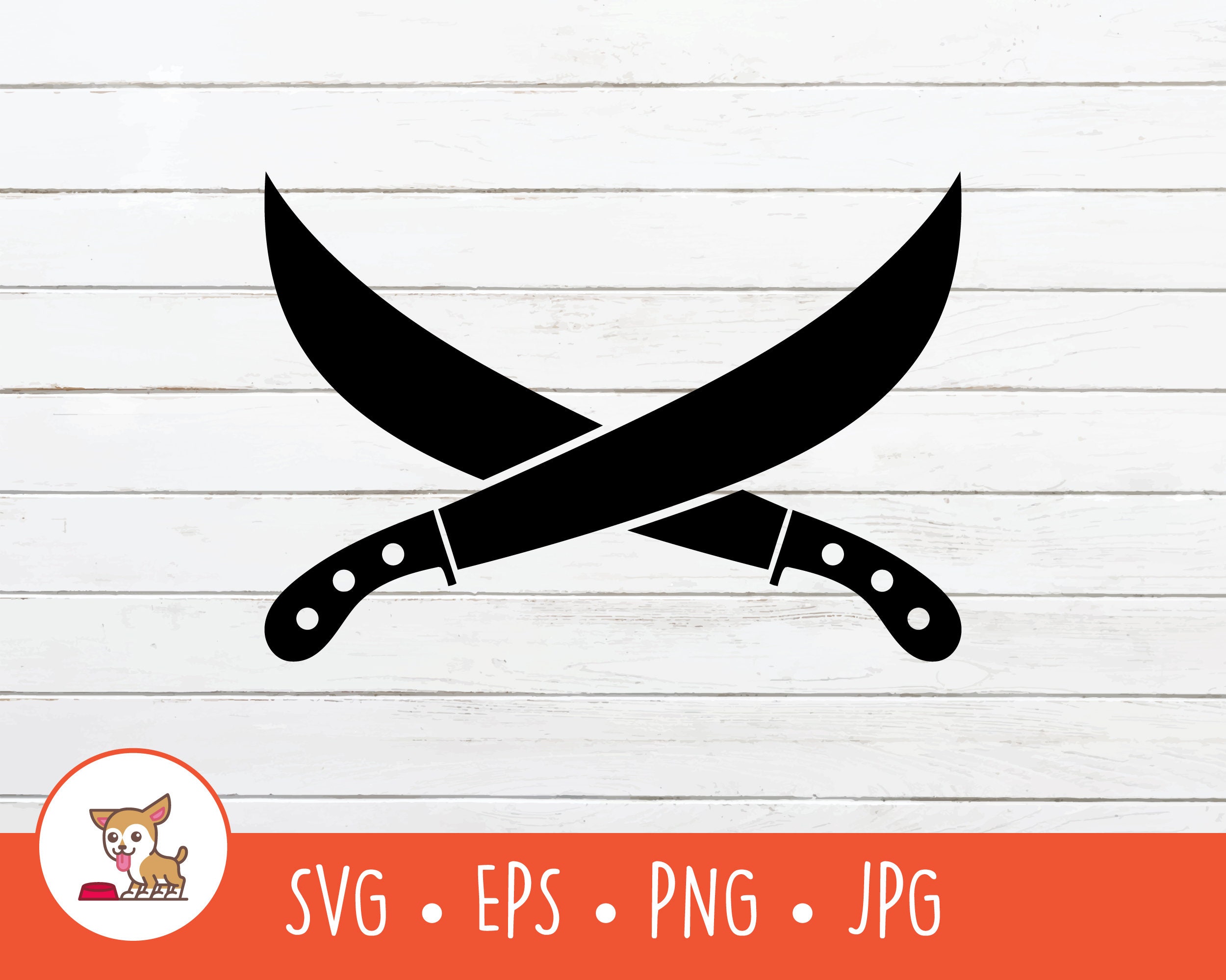 Machete SVG Vector Machete Clipart Crossed Machete Cut File - Etsy ...