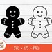Gingerbread Man SVG, Vector Gingerbread Man Clipart, Gingerbread Man ...