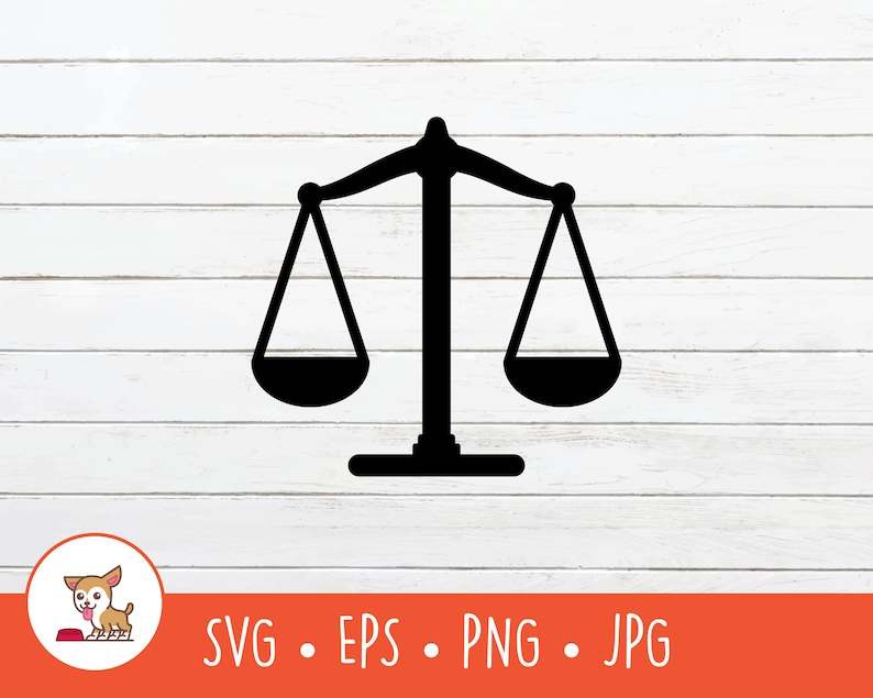 Scale SVG, Scale Clipart, Vector Justice Scale Cut File for Cricut ...