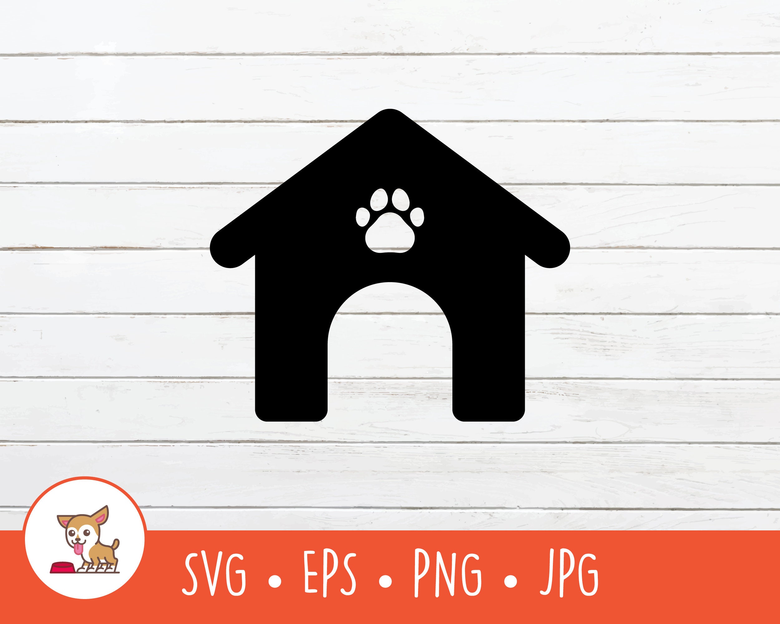 Dog House SVG, Dog House Clipart, Vector Dog House Cut File for Cricut ...