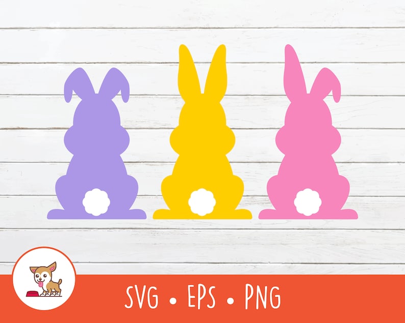 Easter Bunny SVG Bunny Clipart Vector Rabbit Cut File for - Etsy