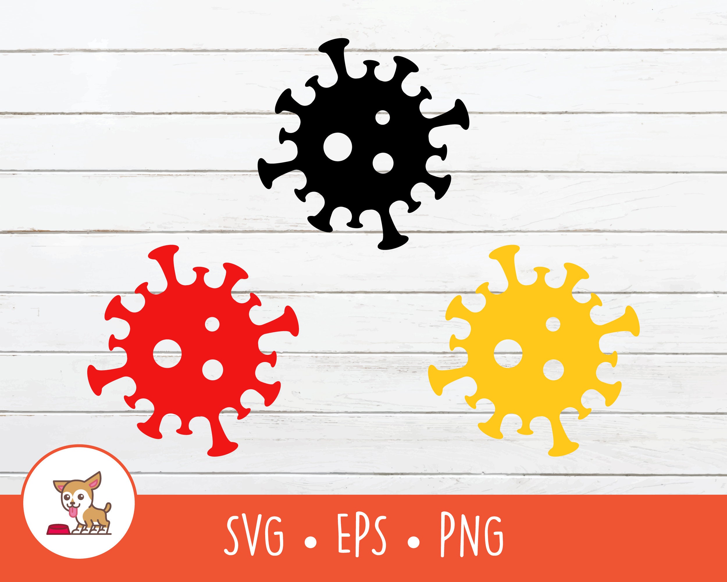 Virus SVG Vector Virus Clipart Bacteria Cut File for Cricut - Etsy