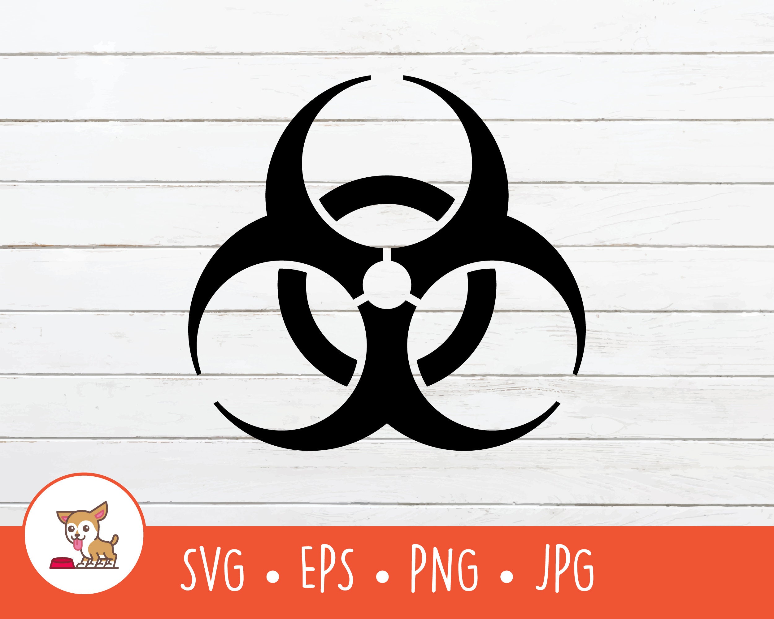 Biohazard Symbol SVG Biohazard Symbol Clipart Vector - Etsy