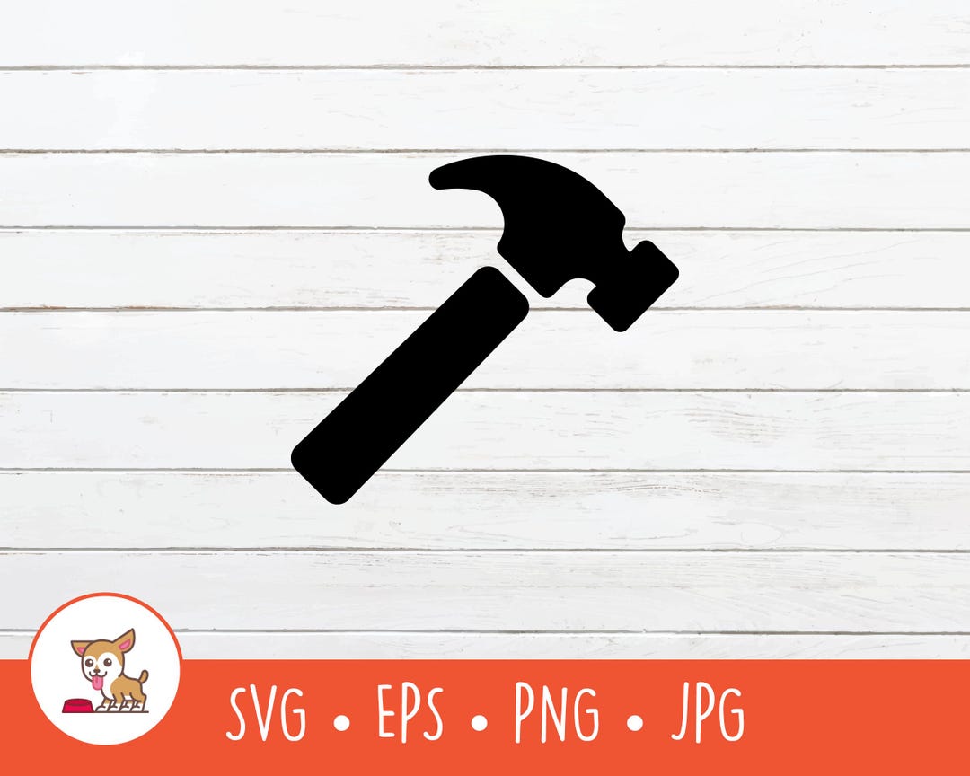 Hammer SVG, Hammer Clipart, Vector Hammer Cut File for Cricut, PNG, JPG ...