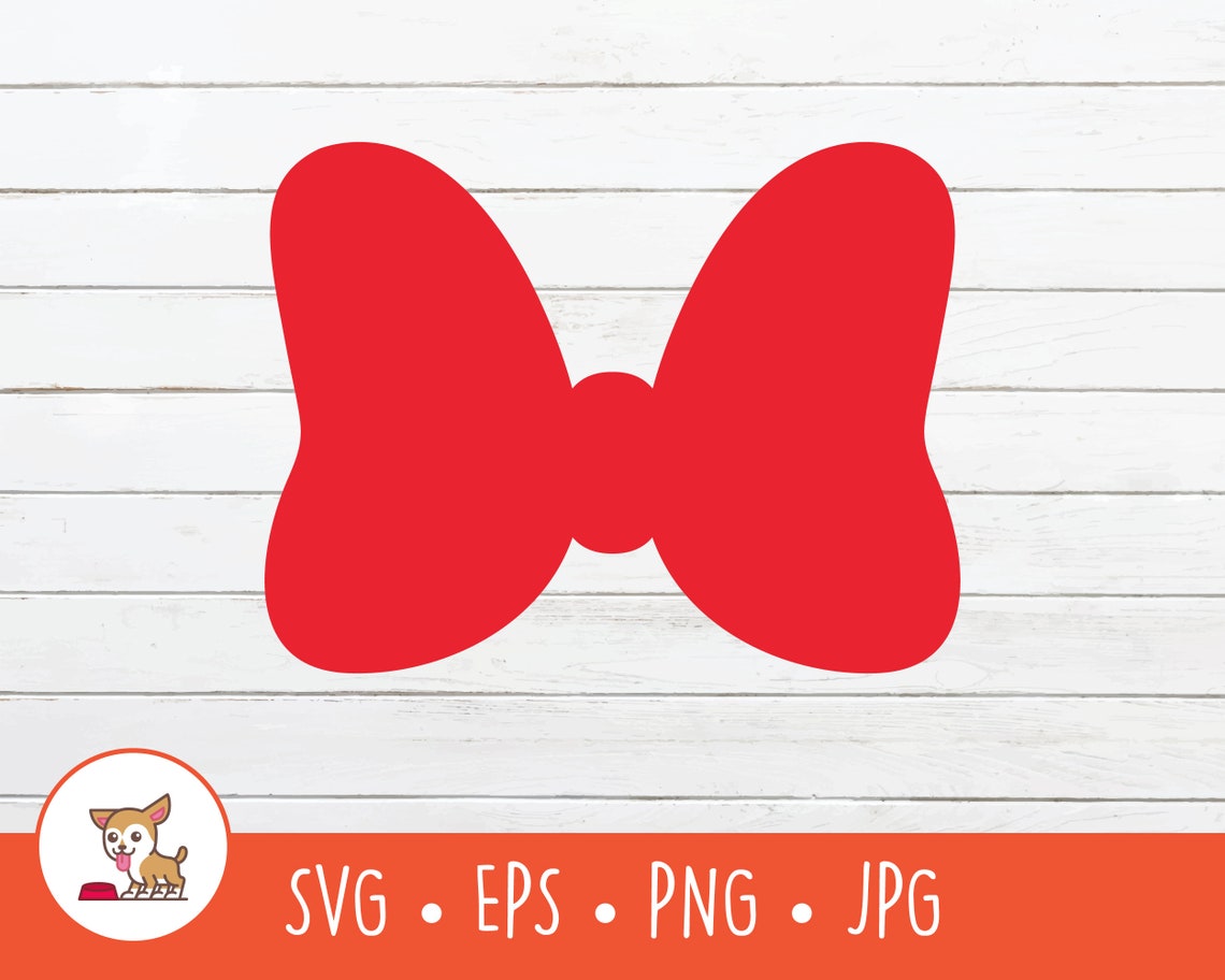Red Bow SVG, Bow Clipart, Vector Red Bow Cut File for Cricut, PNG, EPS ...