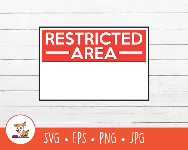 Restricted Area SVG, Vector Restricted Area Clipart, Blank Restricted ...