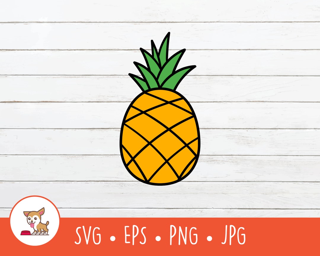 Pineapple Clipart, Pineapple SVG, Vector Pineapple Cut File for Cricut ...