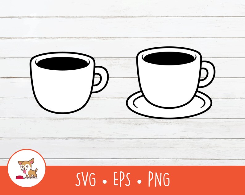 Coffee SVG Coffee Clipart Vector Cup of Coffee Cut File for - Etsy