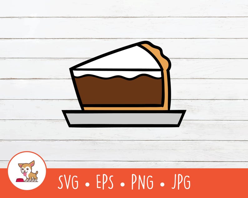 Cartoon Chocolate Pie Clipart, Birthday Cake SVG, Vector Chocolate Cake ...