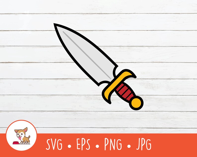 Dagger Clipart, Vector Dagger SVG, Dagger Cut File for Cricut, PNG, EPS ...