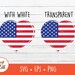 US Flag Heart SVG, American Flag Heart Clipart, Vector American Heart ...