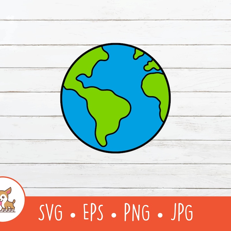 Earth Svg File - Etsy
