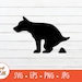 Dog Pooping SVG, Dog Pooping Clipart, Vector Dog Pooping Cut File for ...