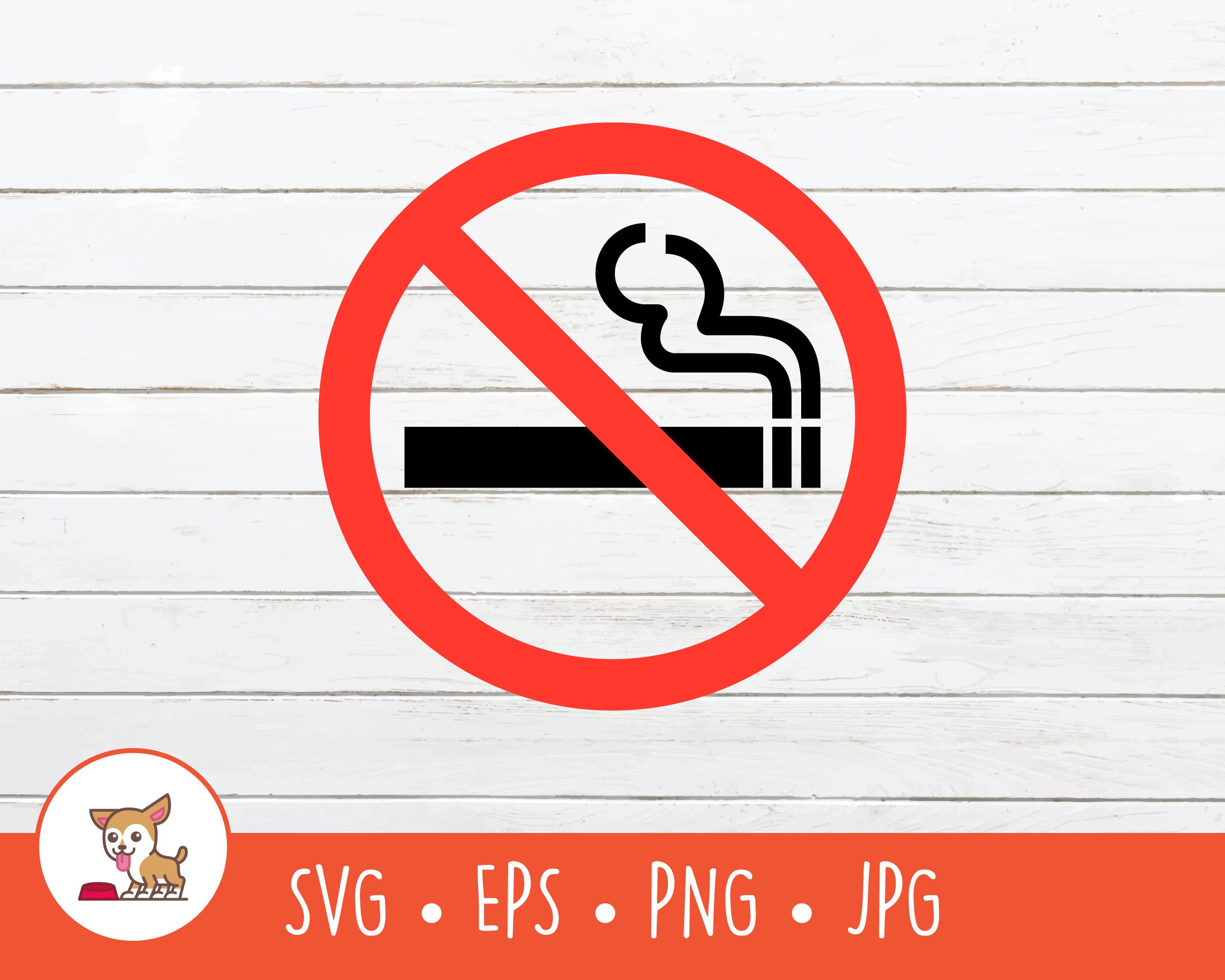 No Smoking Sign SVG, No Smoking Clipart, Vector No Smoking Sign Cut ...